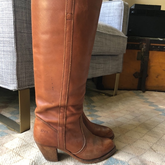 Dex | Shoes | Classic Leather Heeled Boots | Poshmark